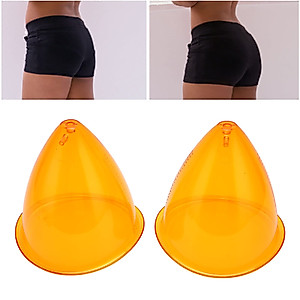 Buttock Vacuum Cups for Butt, L Size 160ml Butt Suction Cups, Body Massage Vacuum Cupping Machine Accessories for Home Salon