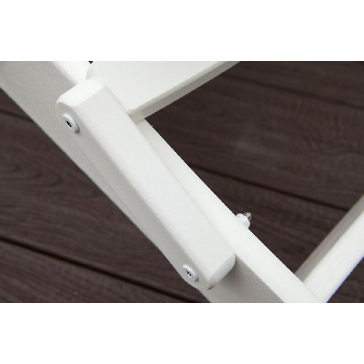 Trex Outdoor Furniture by Polywood TXA53CW Cape Cod Folding Adirondack Chair, Classic White