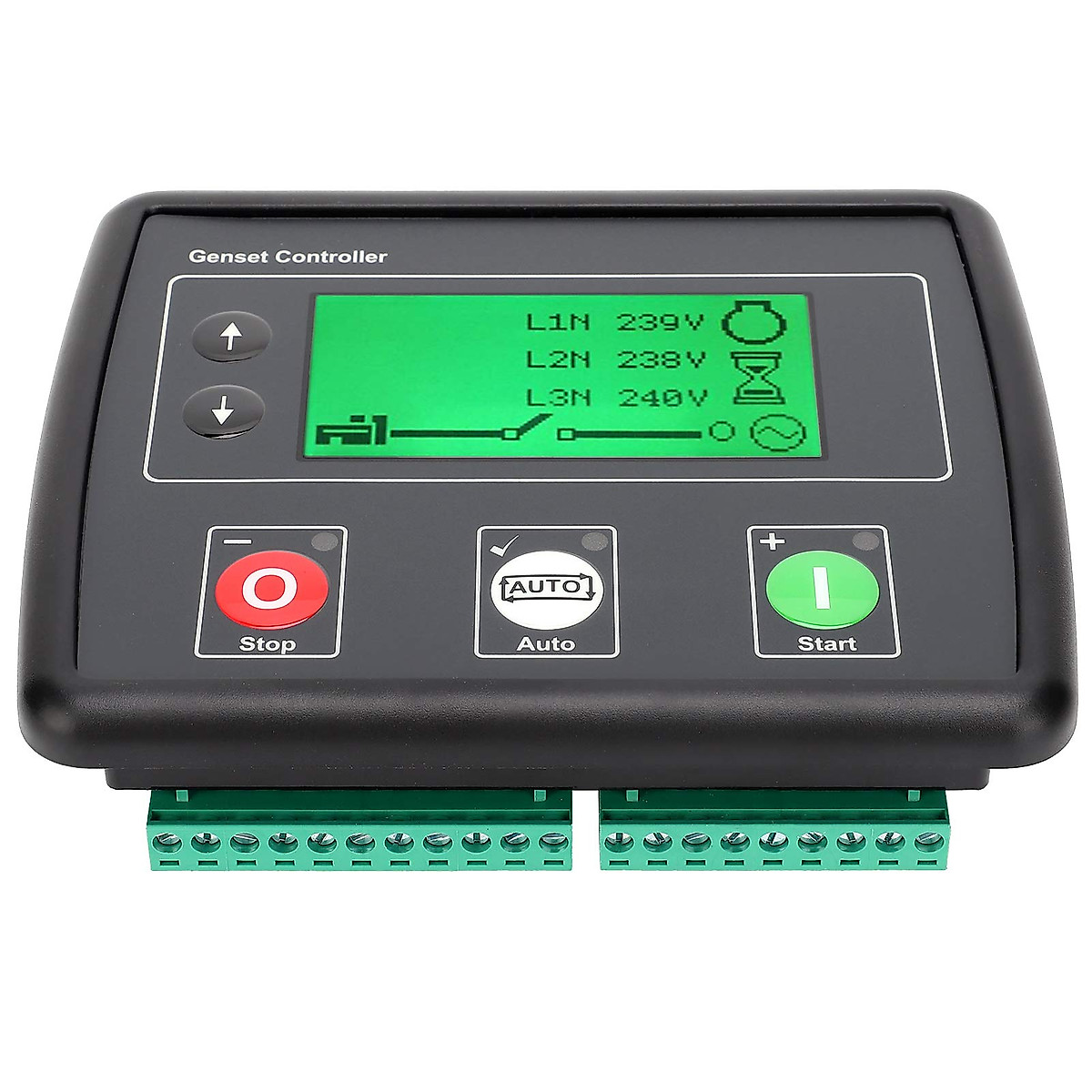 Eujgoov Auto Mains Failure Control Module Generator Controller Self-Starting LCD Protection Controller DSE4520 Industrial Supplies
