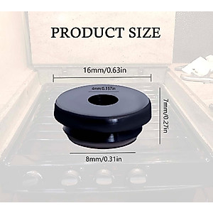HABIIID RV Stove Top Grommet Kit for Black Furnace Grommet Protective Rubber Grommet Assortment Kit Compatible with Magic Chef Stove Grates 16 Pcs