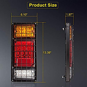 LIMICAR 40 LED Trailer Tail Lights Kit Waterproof with Reverse Turn Signal Brake Trailer Light For UTV UTE RV Camper Pickup Truck, Boat(2 Pack)