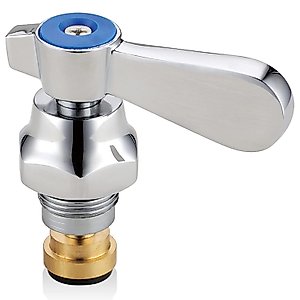 Favorpo Brass Spindle Assembly Valve Replacement Cold Side Handle Stem Assembly Replacement Fits for Commercial Sink Faucet