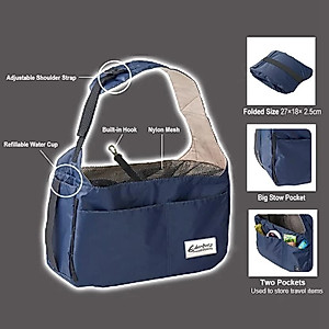 WILDEDEN Comfort Light Slings Travel Shoulder Bag,Pet Dog Cat Carrier for Small Animals(Khaki)