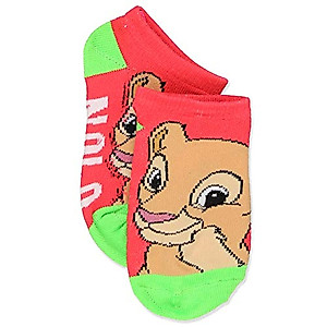 Disney The Lion King-Teen-Adult's 6 pack Socks Set (Shoe: 4-10 (Sock: 9-11), Blue/Multi)