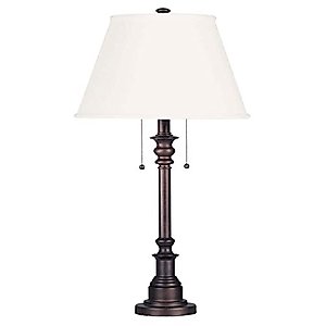 Kenroy Home 30437BRZ Spyglass Table Lamp with Bronze Finish, Classic Style, 30.5" Height, 17" Width, 17" Depth
