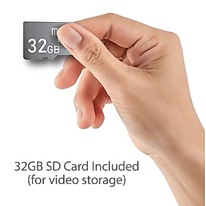 OSI Smart Security Mini Camera Indoor 1080P HD,WiFi Cameras,Home Security Cameras, AI Human Detection,Two-Way Audio,Night Vision,Compatible with Alexa, Google,32GB SD Card Included & Cloud Storage