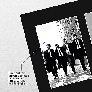 HWC Trading Beatles Gifts USL Printed Signed Autograph Picture for Music Memorabilia Fans - US Letter Size