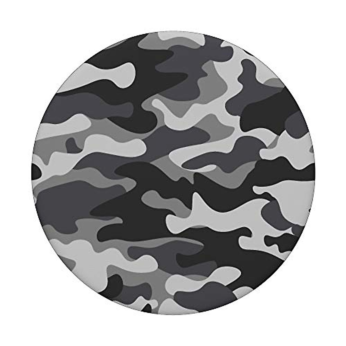 Camo Pattern Black White Gray Camouflage PopSockets PopGrip: Swappable Grip for Phones & Tablets