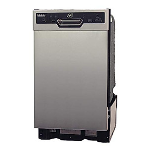SPT SD-9254SSA 18″ Wide Built-In Dishwasher w/Heated Drying, ENERGY STAR, 6 Wash Programs, 8 Place Settings and Stainless Steel Tub – Stainless