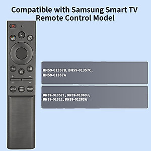 BN59-01357F TM2180E RMCSPA1RP1 Voice Remote Control Compatible with Samsung Smart The Frame QLED 4K 8K Smart TV QLED Series Q70A Q60A Q80A QN85A Replacement with Netflix PrimeVideo WWW with Batteries