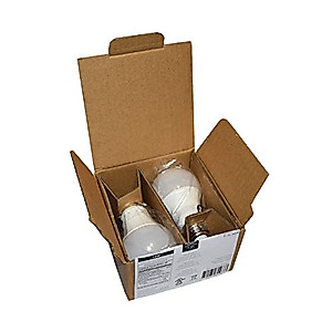 Amazon Basics - A19 LED Light Bulb, Daylight White, 15W (Equivalent to 100W), Non-Dimmable, 10,000 Hour Lifetime, 2-Pack