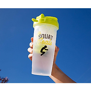 Toynk #SquatGoals Plastic Shaker Bottle | Holds 20 Ounces