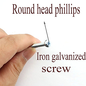 24pcs 8-32 x 1-3/4" Machine Screws Metal Mounting Hardware Fitting Fastening Accessories Cross Slotted Round Phillips Head Screw Bolt