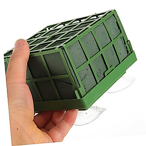 Abaodam 2 Pcs Flower Sucker Wedding Car Decoration Floral Foam Grande Cage Floral Foam Sausage Wreath Suction Cups Foam Blocks for Crafts Decorative Suckers Plastic Fresh Sticker