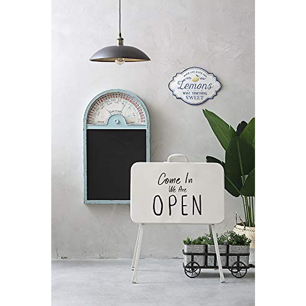 Creative Co-Op Life Gives You Lemons Make Something Sweet Metal Wall Décor, White