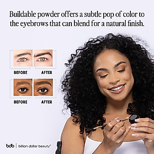 Billion Dollar Brows Eyebrow Powder in Taupe – Achieve Fuller, Fluffier Brows with Buildable Coverage, Velvet-Smooth Formula, Cruelty-Free & Vegan for a Natural, Soft Finish