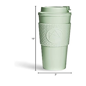Neon Kactus Double Wall Reusable Coffee Cups 16oz (Friday Feeling)