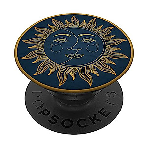 Sun and Moon Pop Socket for Phone PopSockets Cute Sun & Moon PopSockets Swappable PopGrip