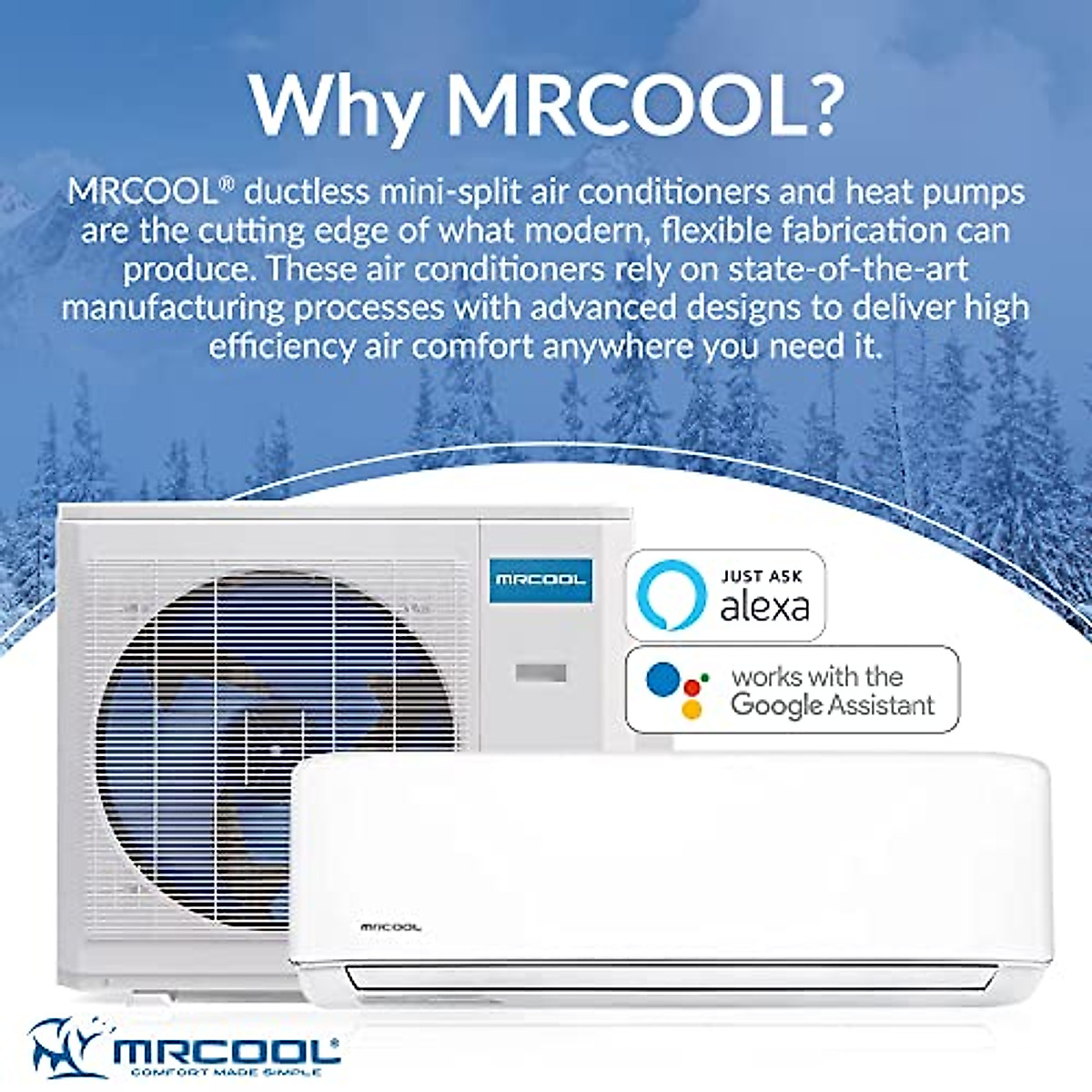 Mr Cool DIYM327HPW00C28 DIY Multi-Zone Series Ductless Heat Pump, White