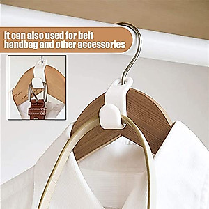 Clothes Hanger Connector Hooks, 60PCS Cascading Clothes Hangers for Heavy Duty Space Saving Cascading Connection Hooks for Clothes Closet, White