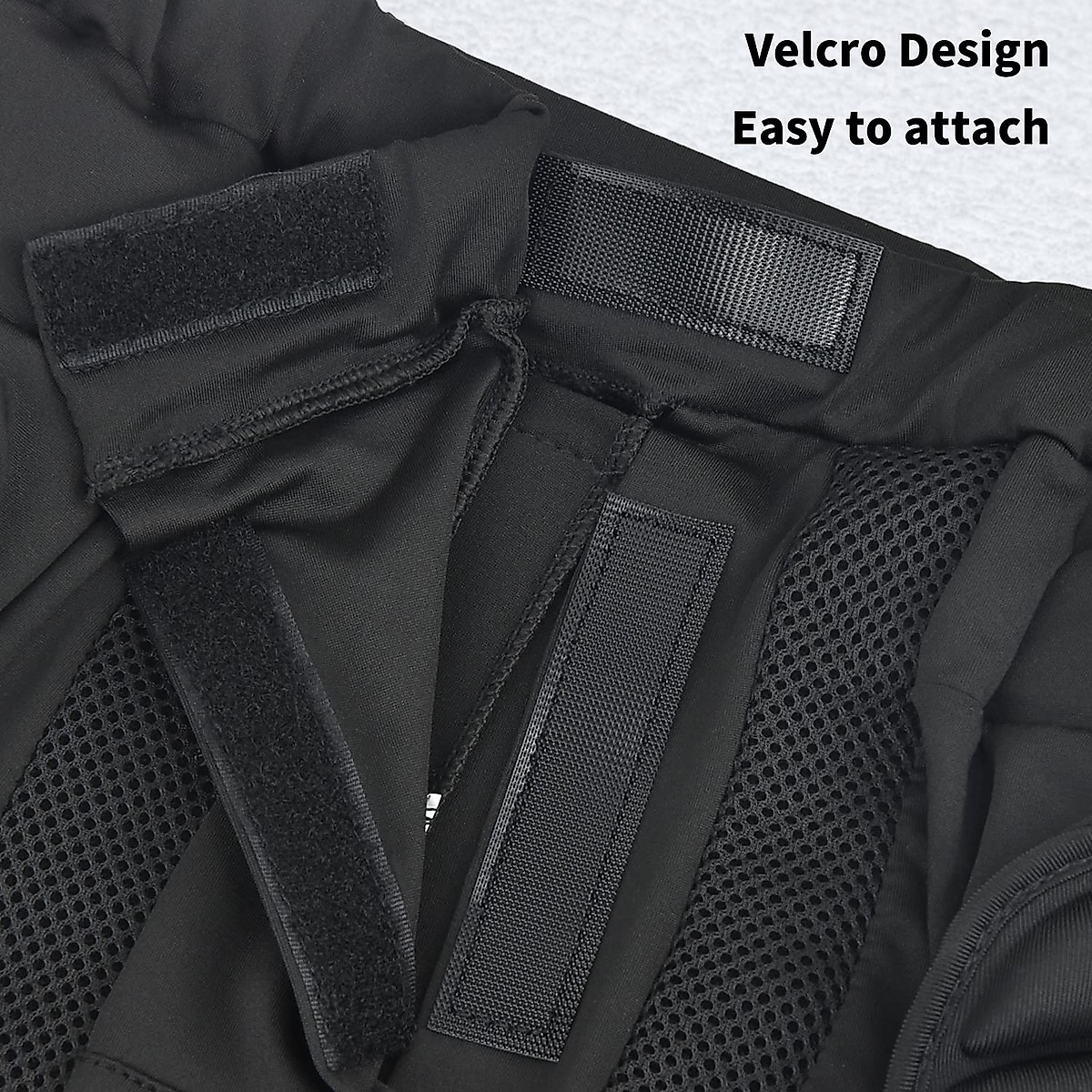 Tentock 3D Protective Hip for Snowboarding，Butt Padded Safety Impact Shorts EVA Protection Pad for Skating Outdoor（XXXL） Black