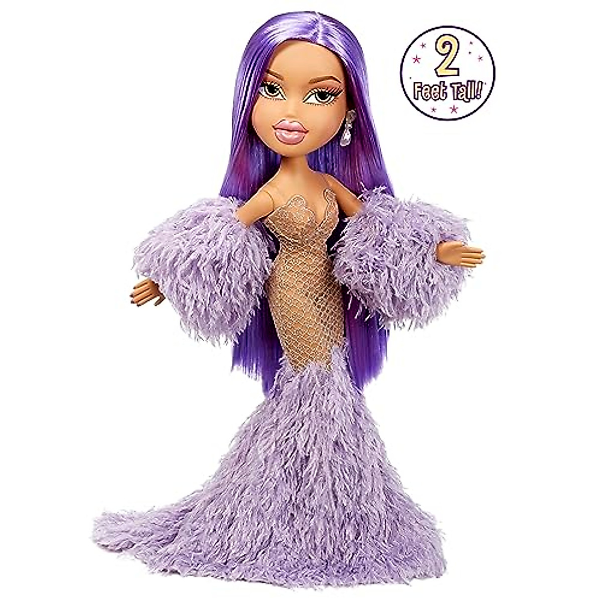 Bratz x Kylie Jenner 24-Inch Large-Scale Fashion Doll with Gown, 2 Feet Tall, Amazon Exclusive
