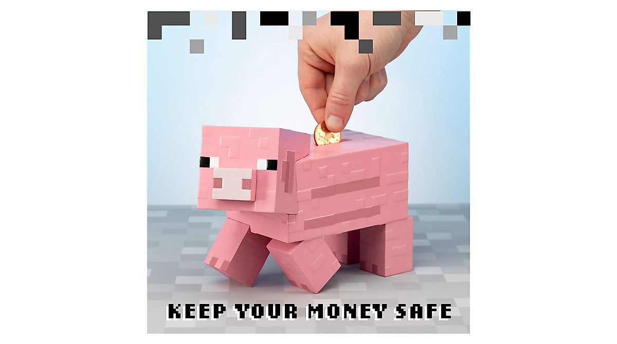 Minecraft Pig Money Bank - Unique Gift for Gamers