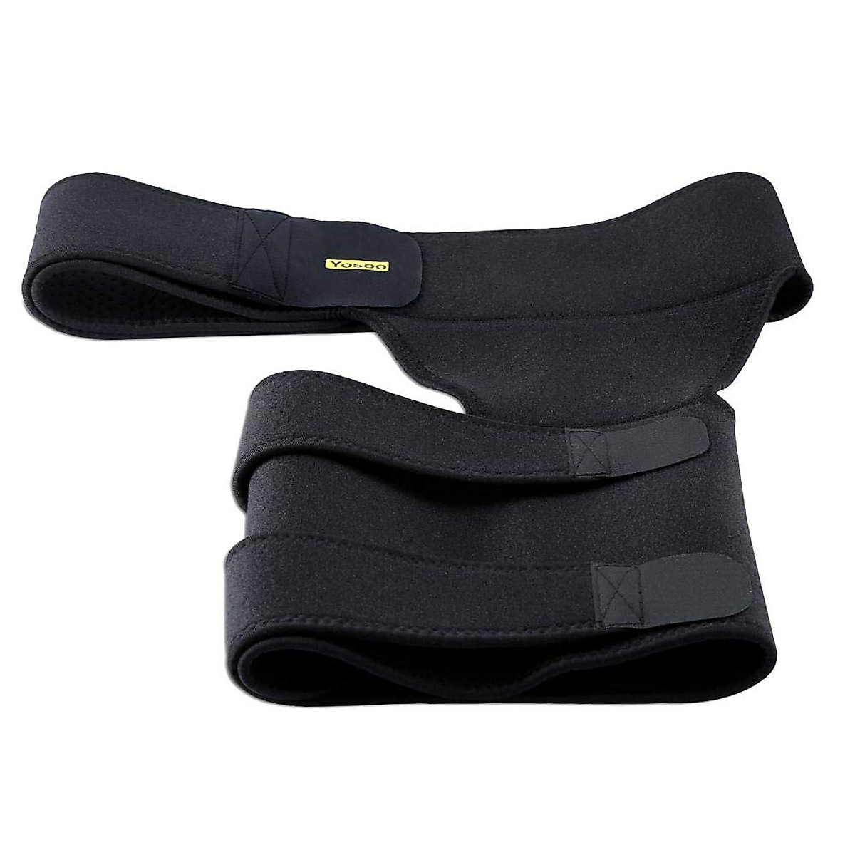 Sciatica Pain Relief Brace for Hip- Hamstring compression Thigh, Groin Wrap Support for Pulled Muscles, Sciatic Nerve, Joints, Arthritis- For Men and Women | Left Leg