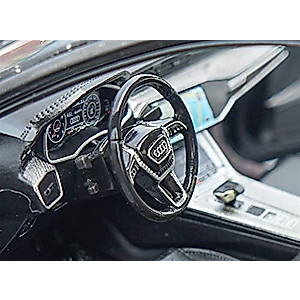 Models Vehicle Replica Car 1 18 Fit for Audi A6l Simulation Model Car Metal Diecast Minicar Scale Model Collectibles Souvenir Collectible Gift 2023 2024 (Color : Chrome)