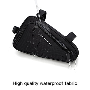 Sunpeak Bike Triangle Bag Bicycle Frame Pack Cycling Accessories Pouch for Cell Phone and Essentials