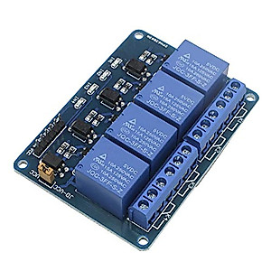 WayinTop Automatic Irrigation DIY Kit Self Watering System with PDF Tutorial, 4pcs Capacitive Soil Moisture Sensor 4Channel 5V Relay Module and 4pcs Water Pump + 4M Vinyl Tubing for Garden Plant