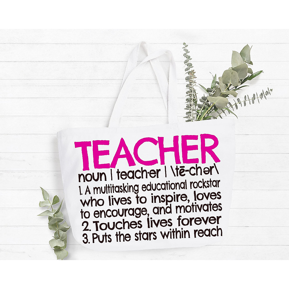 COCOVICI Teacher Appreciation Gifts For Women | Teacher Gift | Teacher Definition Tote Bag | Teacher Canvas Tote Bag | Teacher Gift Idea