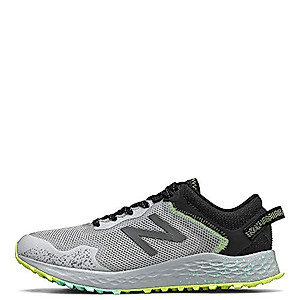 New Balance Women's Fresh Foam Arishi Trail V1 Running Shoe, Light Aluminum/Black/Neo Mint, 6.5 Wide