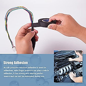 Automotive Wiring Harness Cloth Tape - Maxwel VERSAF51217 Chemical Fiber Cloth High Temp Wire Harness Wrapping Tape for Auto Electrical Wrap, Protection, Insulation 19MM × 25M Pack of 1 Piece