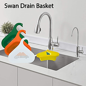 YouOKLight Kitchen Sink Drain Basket, Drain Basket for Kitchen Sink Food. Multifunctional Drainer Rack Sink strainers for Kitchen Sink Food Catcher, Kitchen Waste Drain Basket 4 PCS