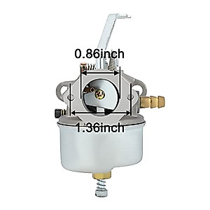 632230 632272 Carburetor with 30727 Filter for Tecumseh 5 HP 6 HP 631828 631067 631067A H30 H50 H60 HH60 HH70 Engines 4 Cycle Engine Troy Bilt Tiller Toro Snowblower Sears Tillers 47279 Carb