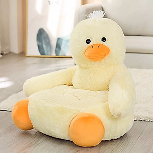 Toddler Chair, Cute Toddler Couch, Animal Shapes, Comfortable And Breathable, Toddler Chairs Comfy Doubles as A Seating Cushion And A Pillow(duck style50x50x45cm)