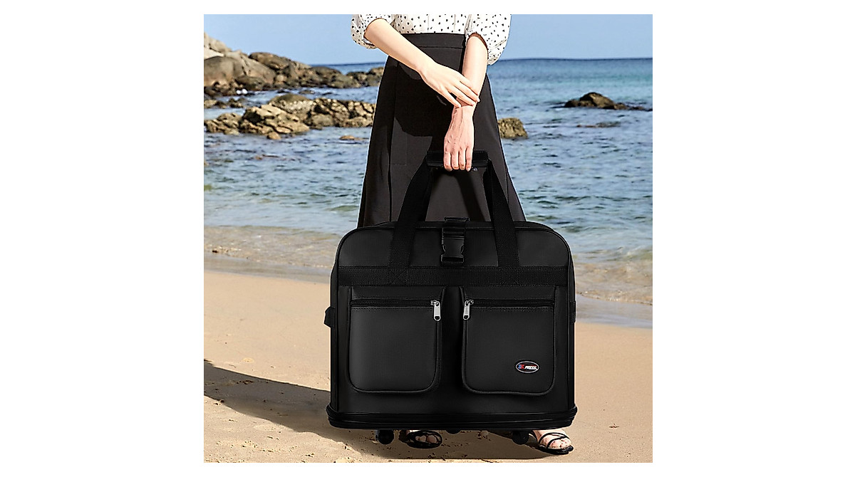 New York XPress Rolling Wheeled Duffel - Expandable & Stylish
