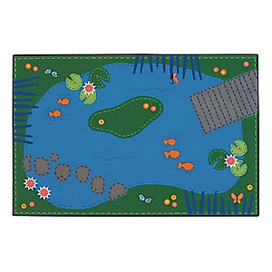 Carpets for Kids KID$Value Rugs 36.06 Tranquil Pond 3ft x 4ft 6in Rectangle Blue