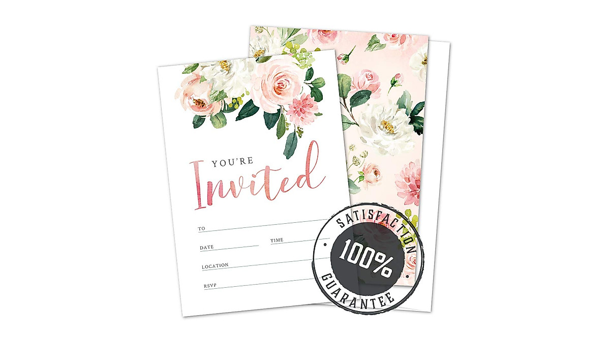Floral Fill-in Invitations for Every Celebration