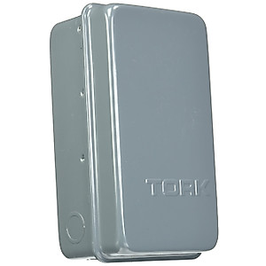 NSI 8000 Series Many Daily ON/Off Operations Per Day Duty Cycle 24 Hour Time Switch, Metal Indoor NEMA 1, 480/120 Trans. Input Supply, SPDT Output Contact (8001U), Color,Grey