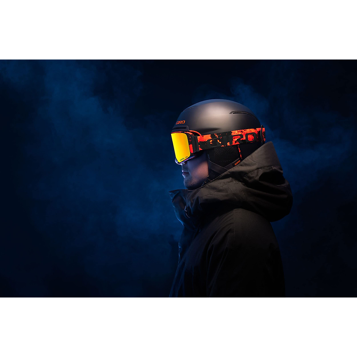 Giro Method Asian Fit Ski Goggles - Snowboard Goggles for Men & Women - Red Expedition Strap with Vivid Ember/Vivid Infrared Lenses