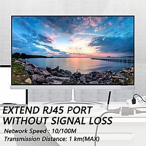 CERRXIAN RJ45 Network Splitter Adapter, RJ45 1 to 2 Female LAN Ethernet Network Splitter 2 Devices Share The Internet at The Same Time for Cat5, Cat5e, Cat6