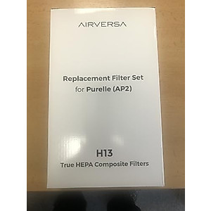 True HEPA Replacement Filter Set (99.97%) for Airversa AP2 Purelle
