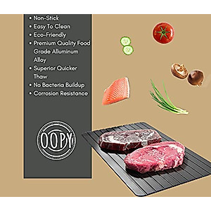 Defrosting Tray | Thawing Plate for Frozen Meat | Extra Large Meat Defroster Tray | No Electricity | Meat Thawing Board | Thawing Tray