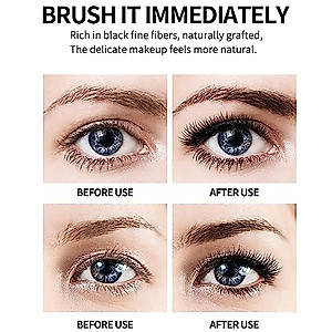 MAEPEOR Colored Mascara 7 Pack Waterproof and Smudgeproof Longlasting Mascara Cruelty Free & Vegan Volume Mascara (7 Colors Set 1)