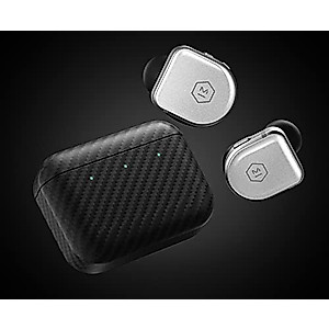 MASTER & DYNAMIC MW08 Sport Active Noise-Cancelling True Wireless Earphones (Silver Sapphire Glass/Black Case)