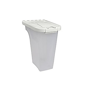 Van Ness 4-Pound Food Dispenser with Fresh-Tite Seal, White , Large (FD4), Clear