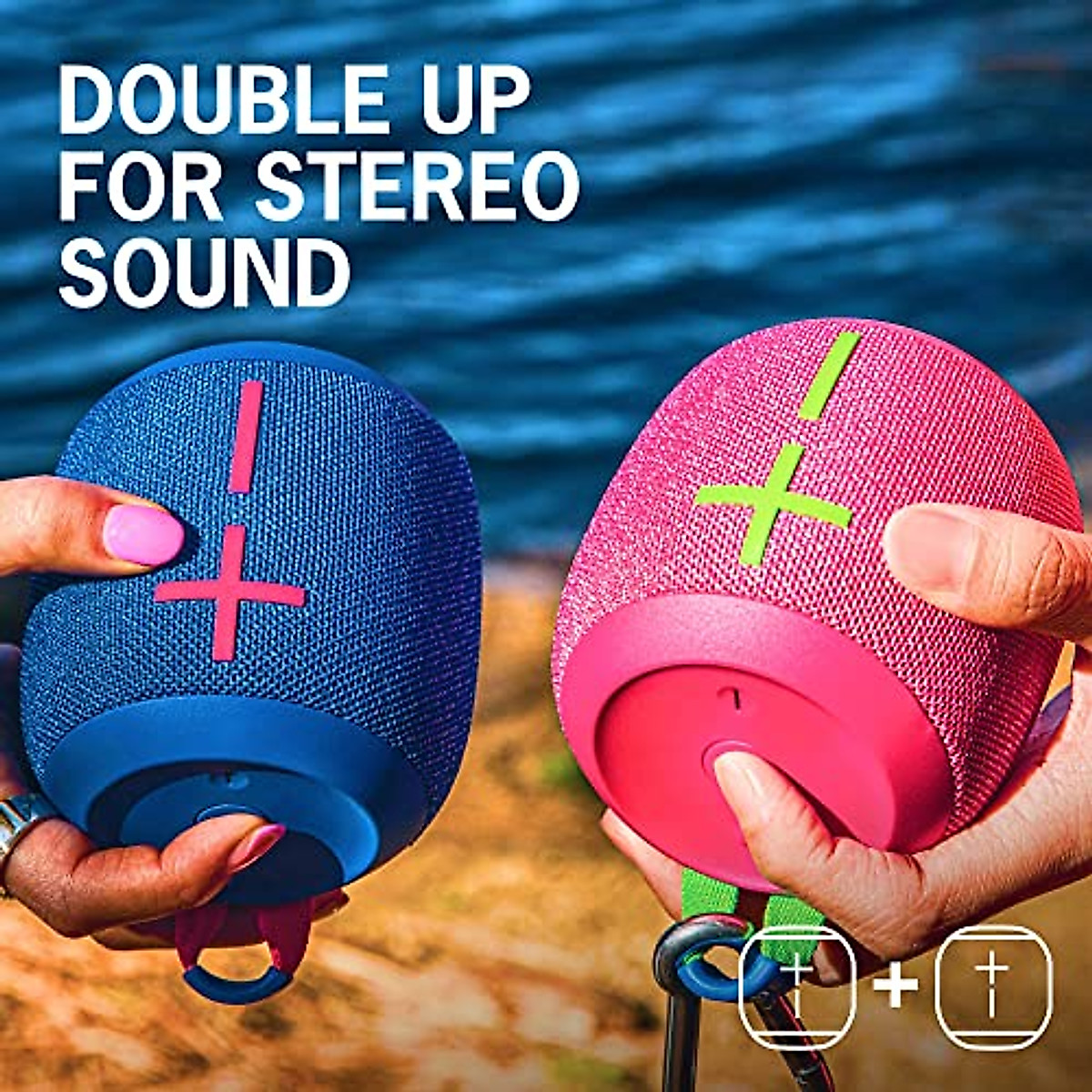Ultimate Ears WONDERBOOM Wireless Portable Waterproof Bluetooth Speaker with Bigger, Bassy-er 360 Degree Sound, Outdoor Boost Equalizer with Signature Series Shockproof Water Resistant Case