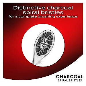 Colgate Optic White Pro Series Charcoal Toothbrushes, Adult Soft Toothbrushes with Charcoal Spiral Bristles, Helps Polish Away Surface Stains and Whitens Teeth, 2 Pack